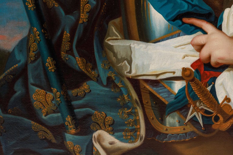 Unknown - After Jean-Baptiste Van Loo, Portrait of King Louis XV of ...