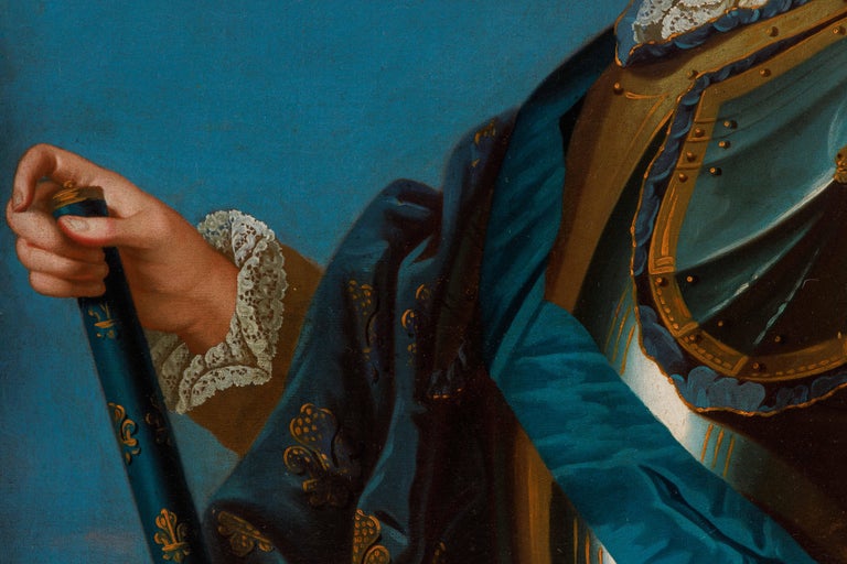 Unknown - After Jean-Baptiste Van Loo, Portrait of King Louis XV of ...