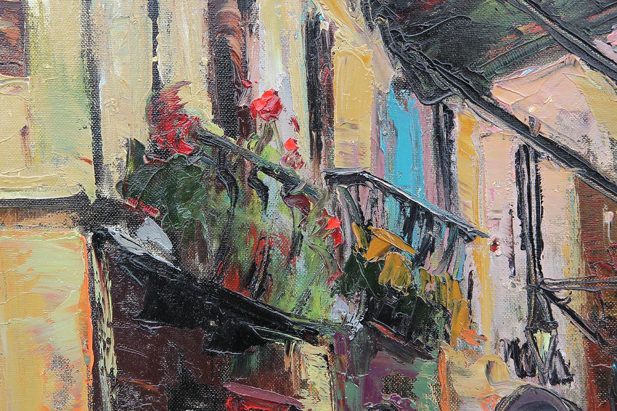 Unknown - "Alleyway" Colorful Impressionist Landscape of the Grand ...