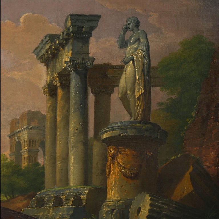 Giovanni Paolo Panini - An 18th Century Oil on Canvas Architectural ...