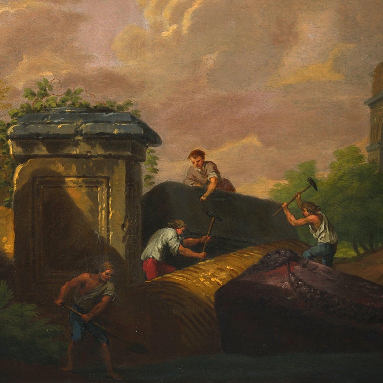 Giovanni Paolo Panini - An 18th Century Oil on Canvas Architectural ...