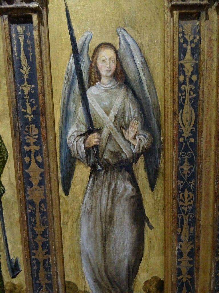 Unknown - Angels and Demons Quadtych Satan and Archangel Renaissance ...