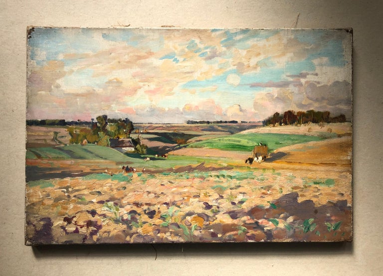 Unknown - Animated Countryside Landscape, Post-impressionist School For ...