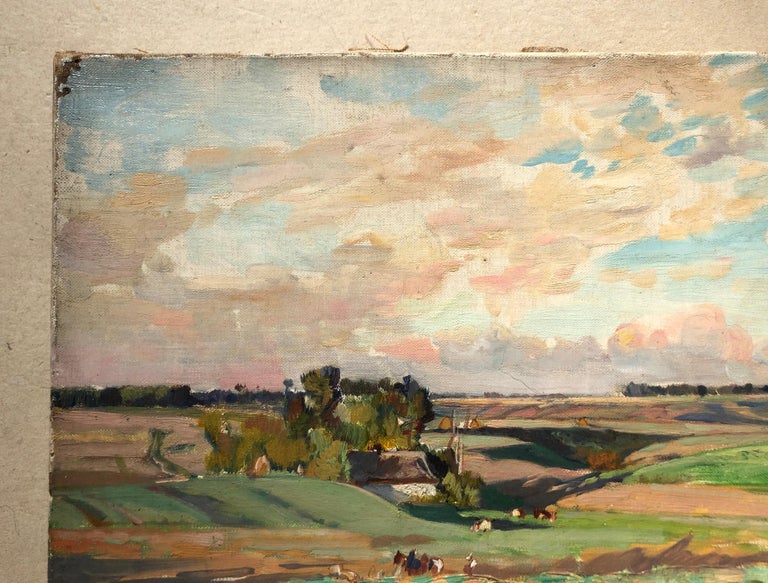 Unknown - Animated Countryside Landscape, Post-impressionist School For ...