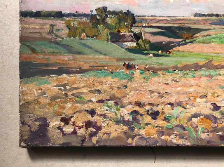 Unknown - Animated Countryside Landscape, Post-impressionist School For ...