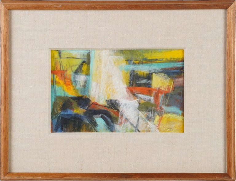 Unknown - Antique American Abstract Expressionist Signed Mid Century ...