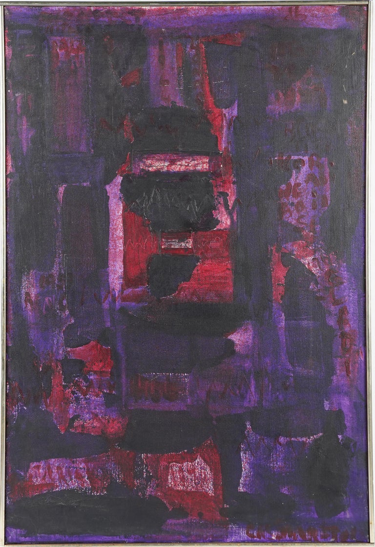 Unknown - Antique American Abstract Expressionist Signed Vintage ...