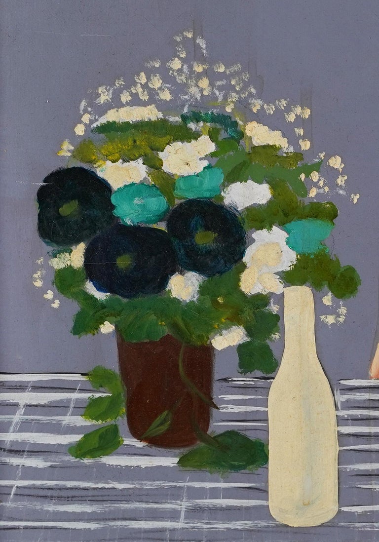 Unknown - Antique American School Modernist Tropical Portrait Signed ...