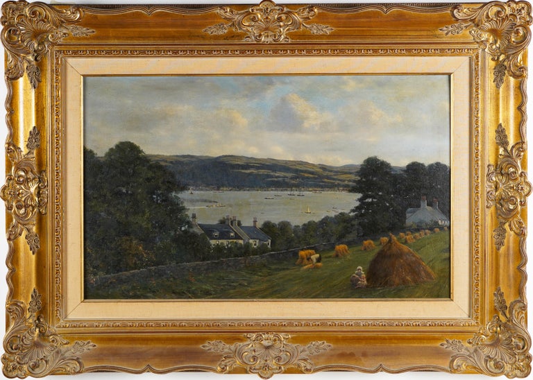 Unknown - Antique American School Signed Busting Boats on the Hudson ...
