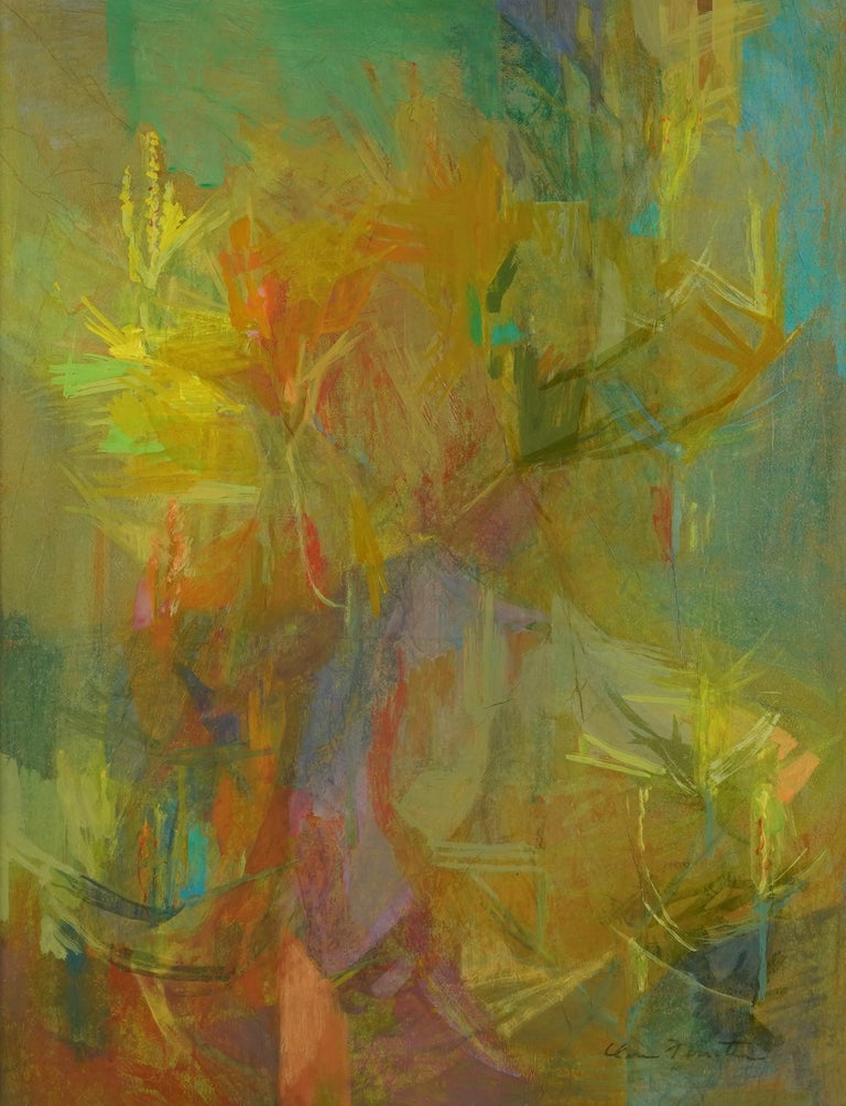 Unknown - Antique American School Signed Framed Abstract Expressionist ...