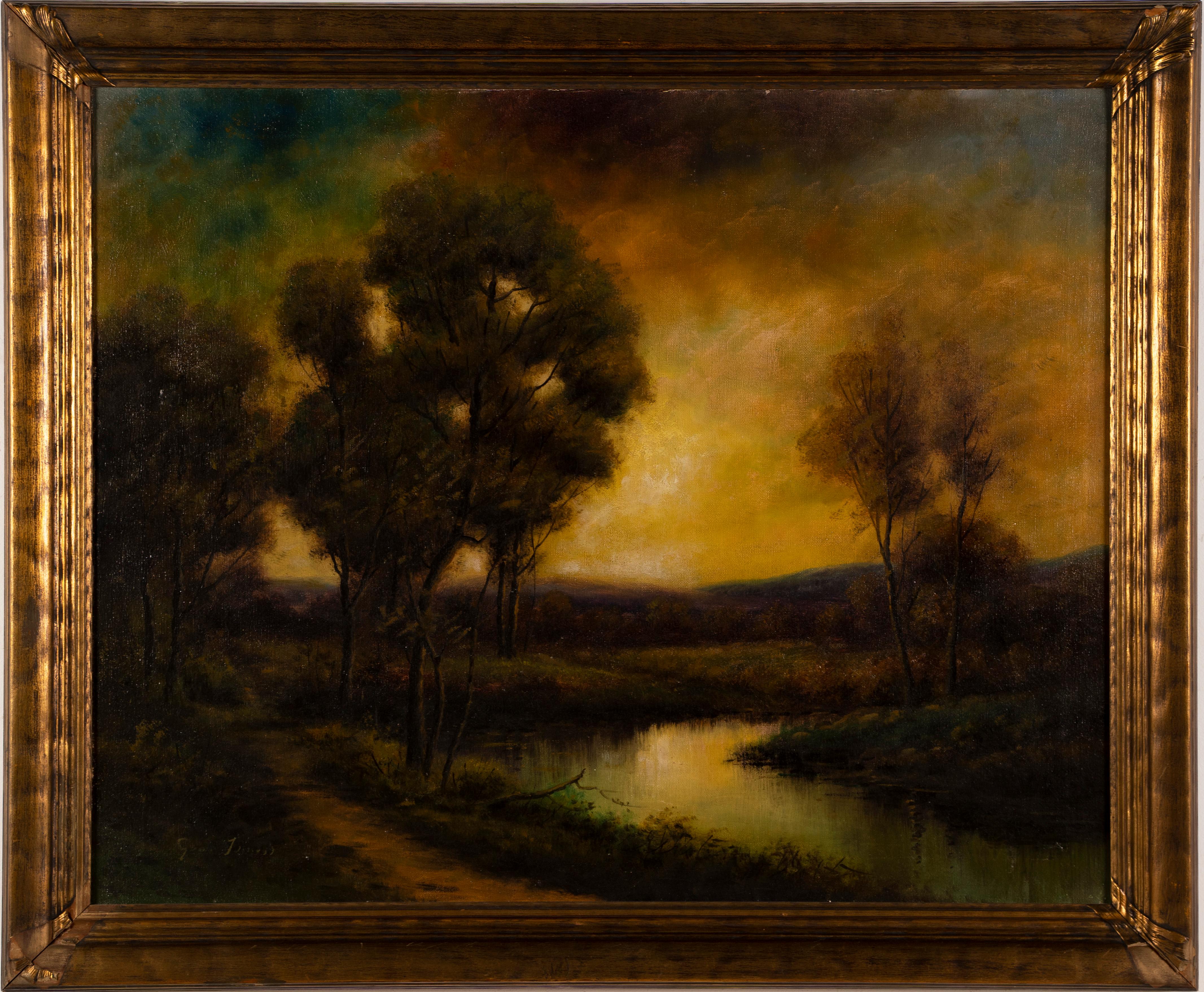 George Henry Bogert - Tonalist Sunset at 1stDibs