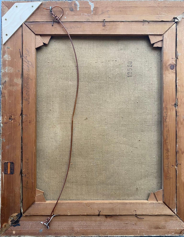 Unknown - Barbizon Style oil painting, Sunset over a river landscape ...