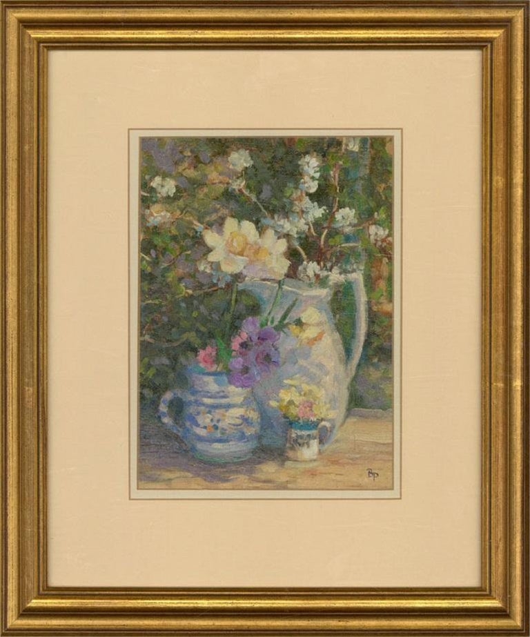 Unknown - Barry Edward Paine (b.1932) - 2000 Oil, Flower Vases For Sale ...