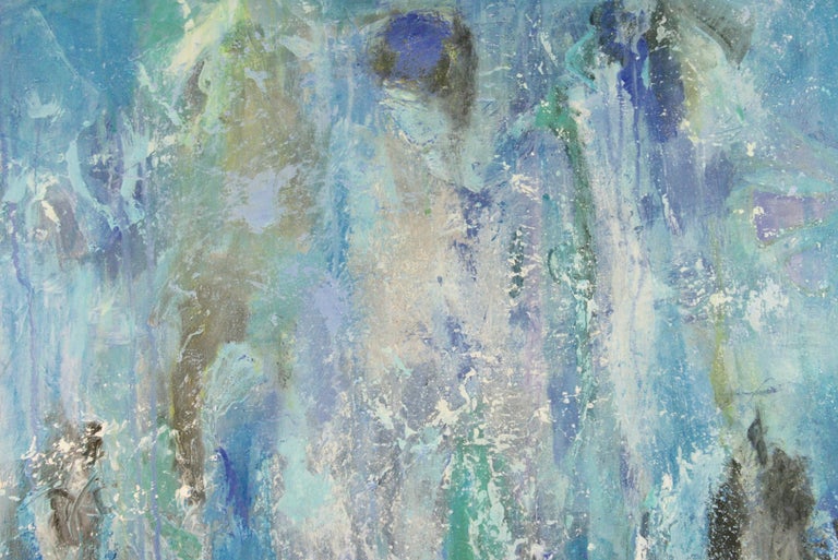 Unknown - Blue Mist Abstract Painting For Sale at 1stDibs