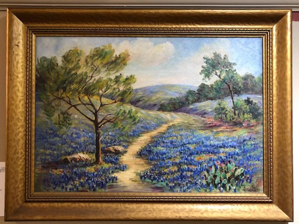 Bluebonnet Oil Paintings - 30 For Sale on 1stDibs