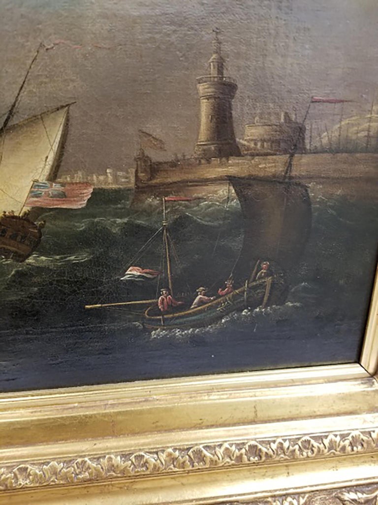 Unknown - British Navy Maritime Scene, Late 19th Century at 1stDibs