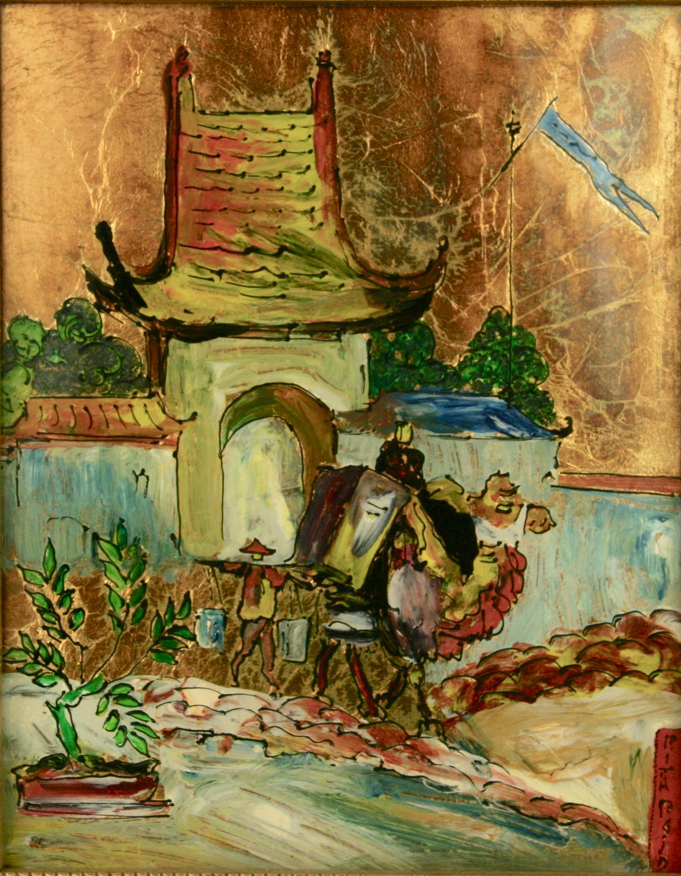 V.Sumner - Tropical Sunset Landscape For Sale at 1stDibs