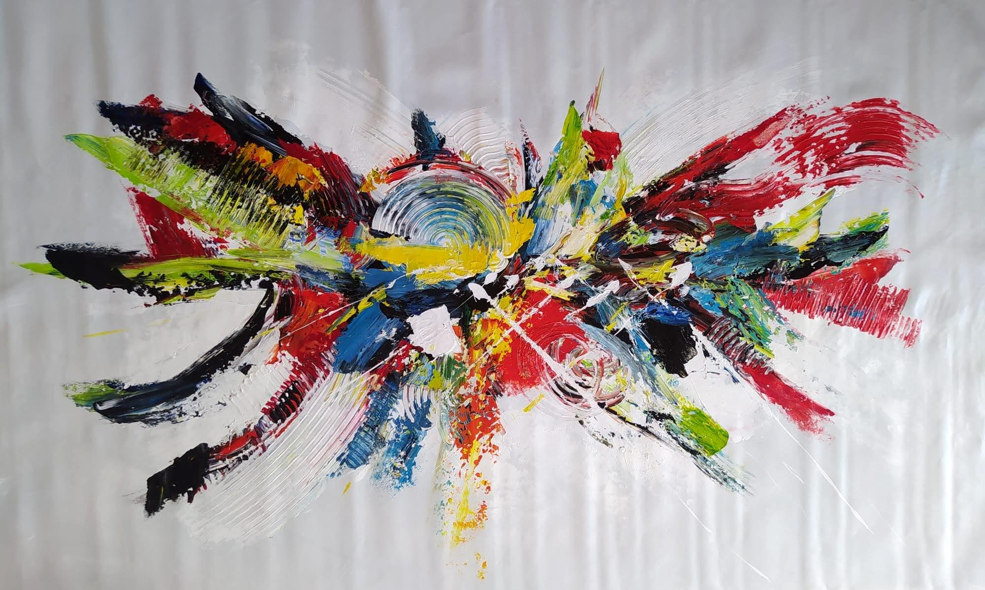 Angel Rivas - COLOR EXPLOSION at 1stDibs | color explosion painting