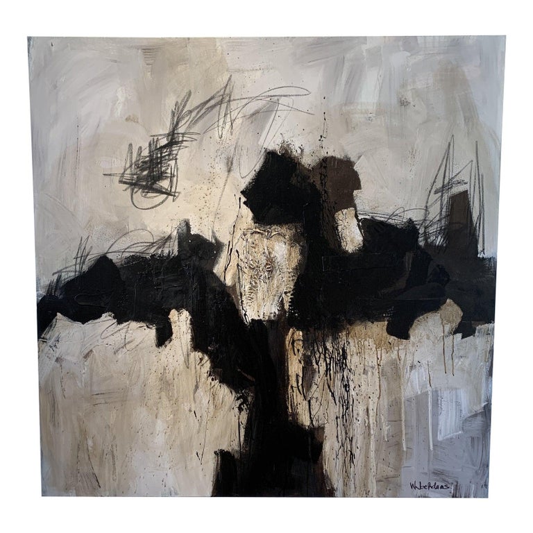 Unknown - Contemporary Bold Abstract Painting on Canvas For Sale at ...