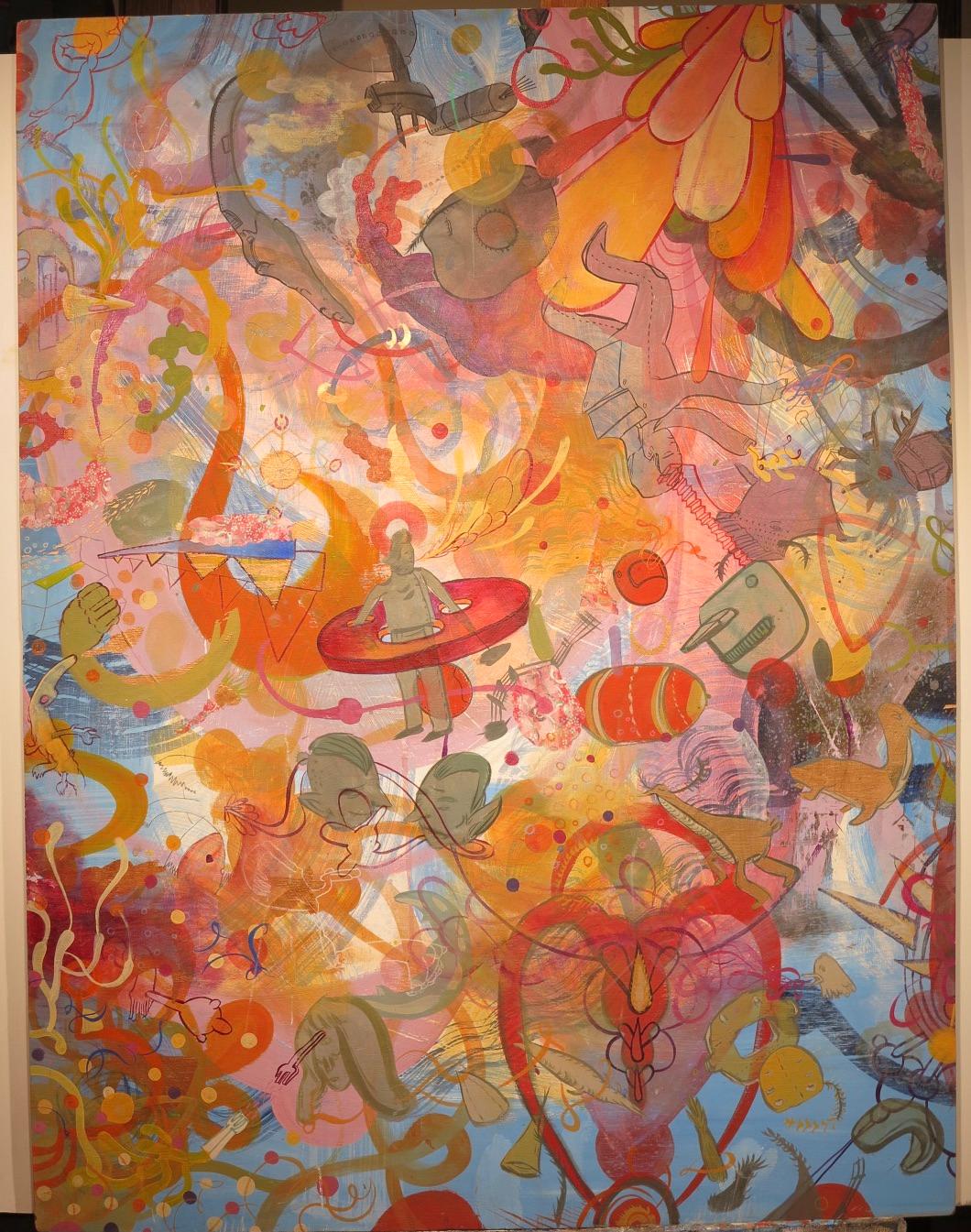 Unknown - Abstract Painting For Sale at 1stDibs