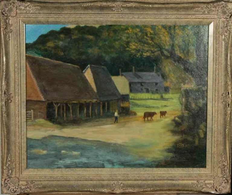 Unknown - David Orpin - 2010 Oil, The Old Farm Garden at 1stDibs