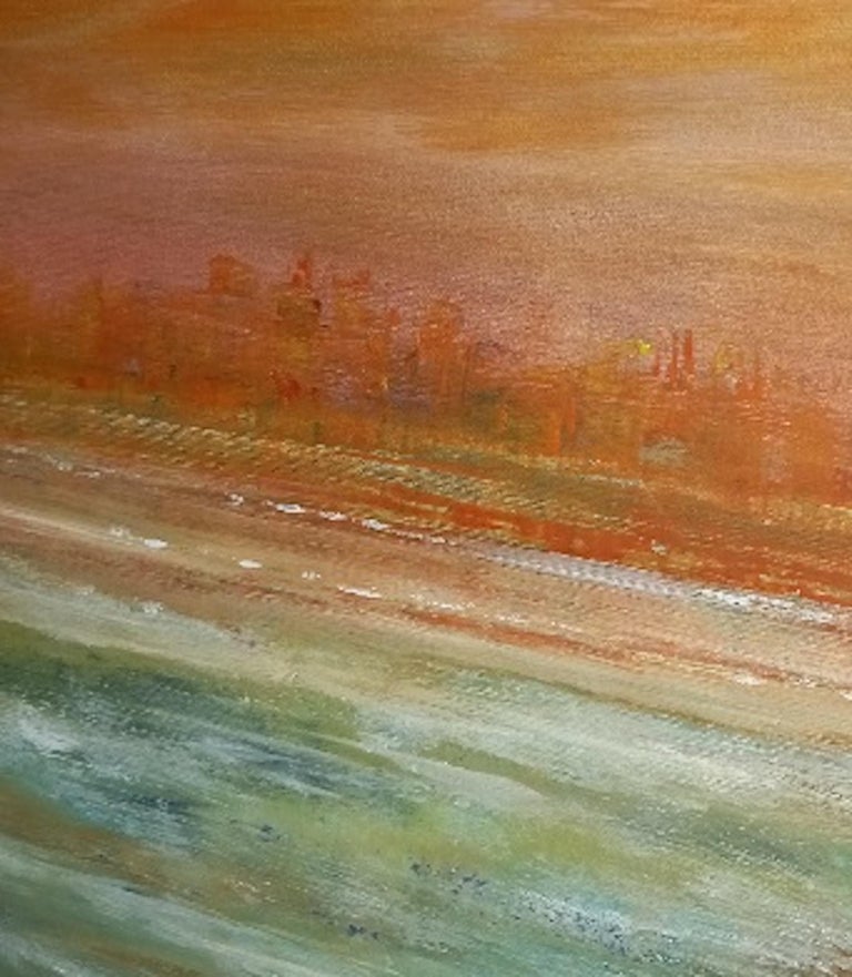 Unknown - Dawn Tide, Abstract Impressionist Style Painting, Gerhard ...