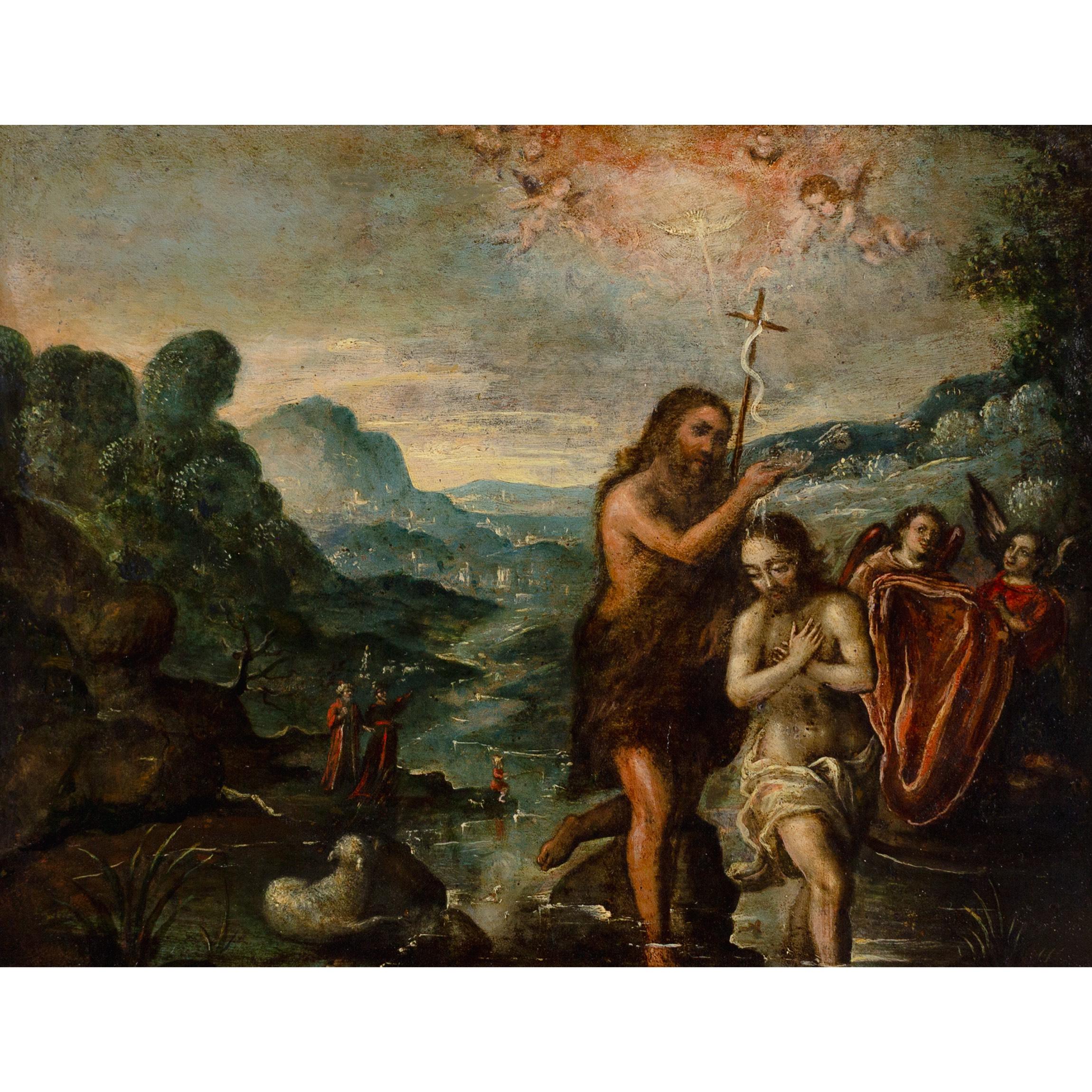 Unknown - Early 17th-Century Spanish School, The Baptism Of Christ For ...