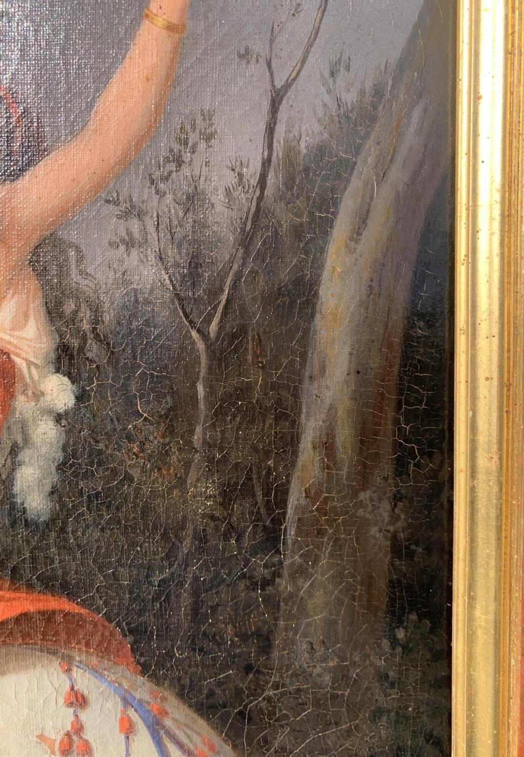 Unknown - Early 19th century French figure painting - Lion Assault ...