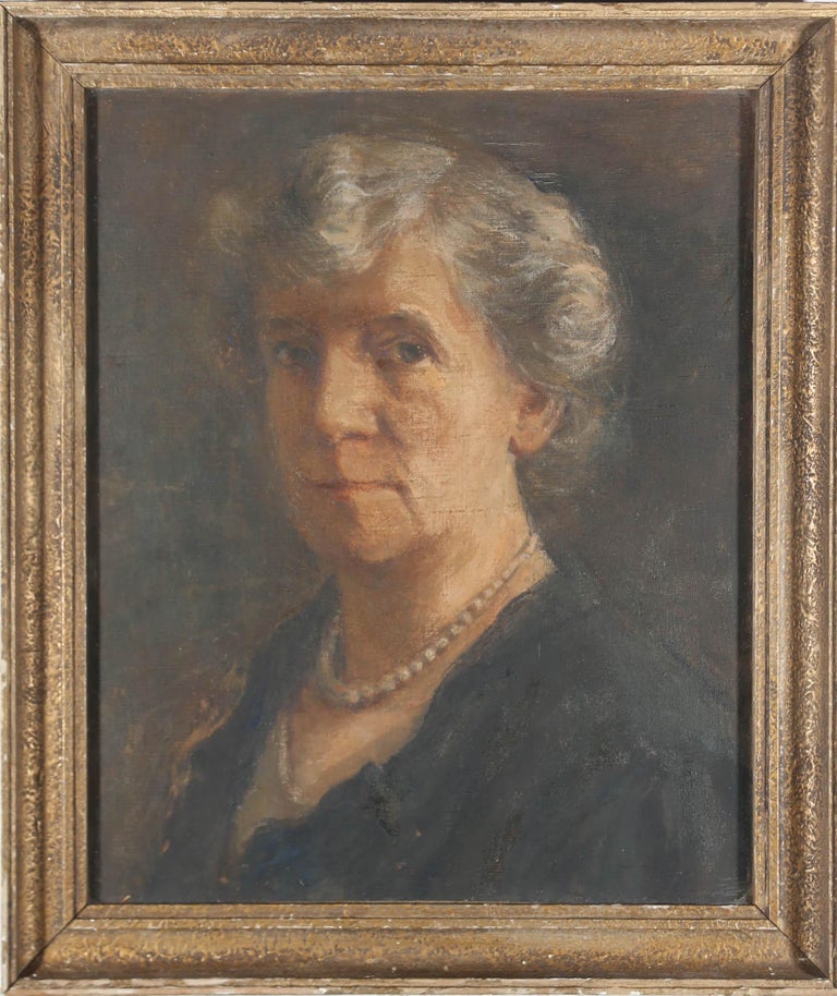 Unknown - Early 20th Century Oil - A Worldly Woman For Sale at 1stDibs