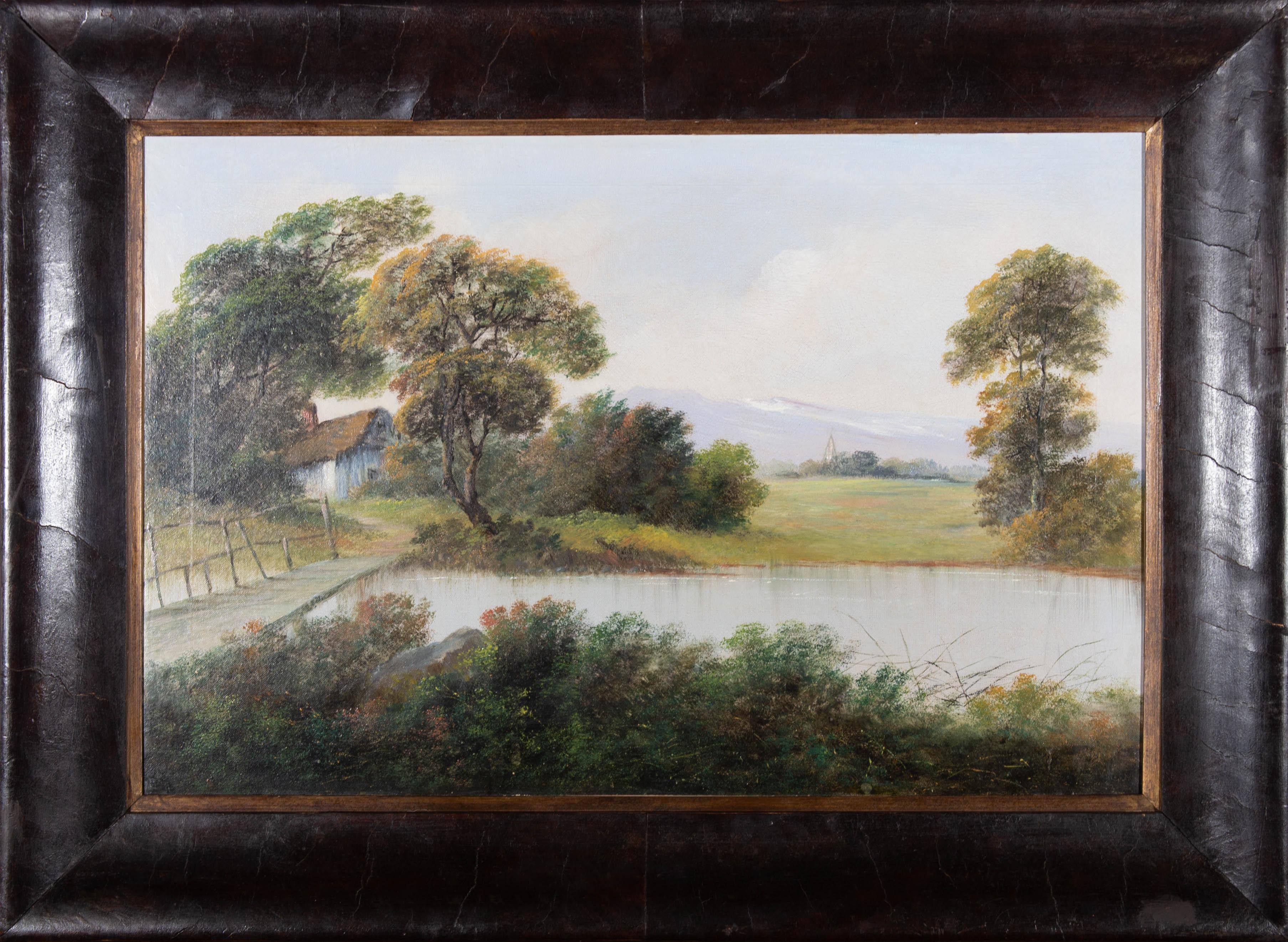 Unknown - Mid 19th Century Oil - Portrait of Miss Anne Wainwright at ...