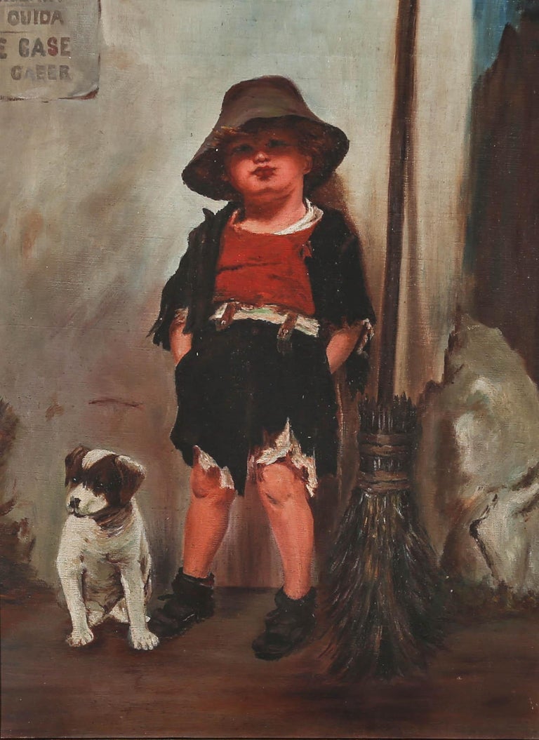 Unknown - Early 20th Century Oil - Young Chimney Sweep And His Dog For ...