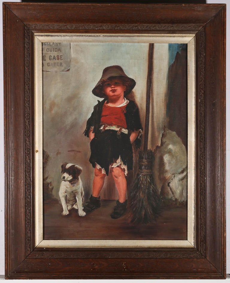 Unknown - Early 20th Century Oil - Young Chimney Sweep And His Dog For ...