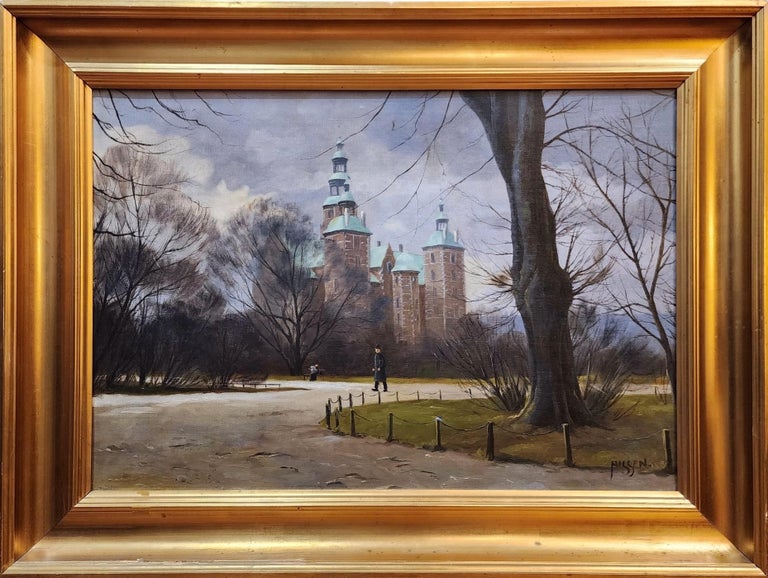 Unknown - Early 20th Century Painting of Fredericksborg Castle, Denmark ...