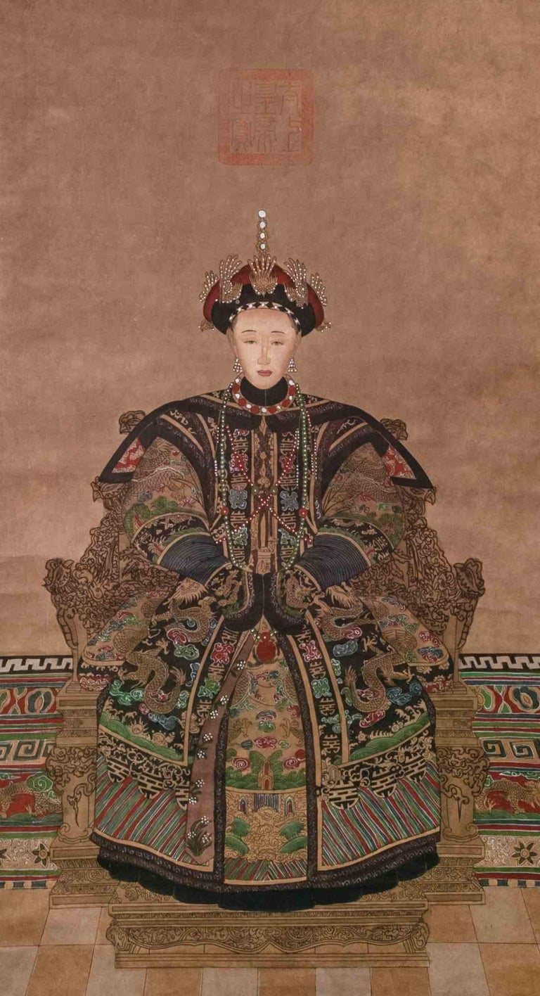Unknown - Empress - Oil on Rice Paper - Late 19th Century For Sale at ...
