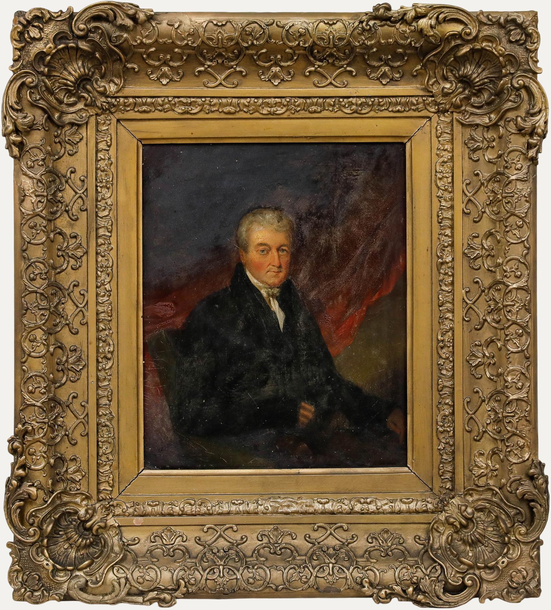 Unknown - English School 19th Century Oil - Portrait of A Gentleman For ...