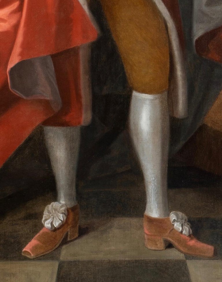 Unknown - Enormous 17th Century British Portrait of Baron Lexington in ...