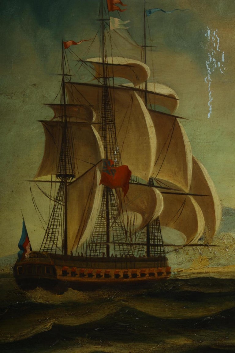 Unknown - European School, Frigate at Sail at 1stDibs