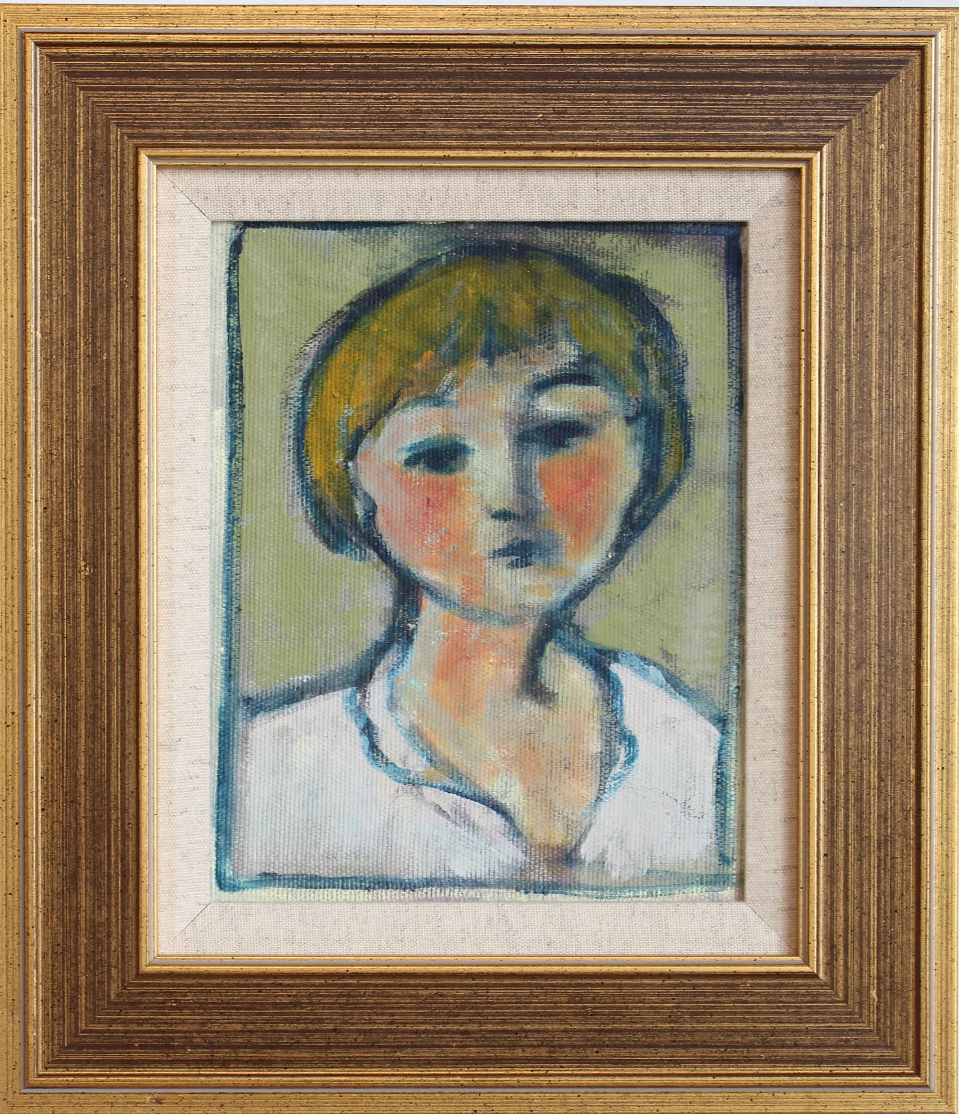 Heshi Yu - Abstract Village Naive Chinese Modernist Painting at 1stDibs ...