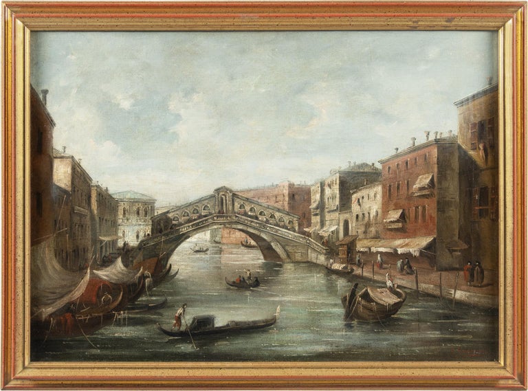 Unknown - F. Guarana - Late 19th century Venetian view painting ...