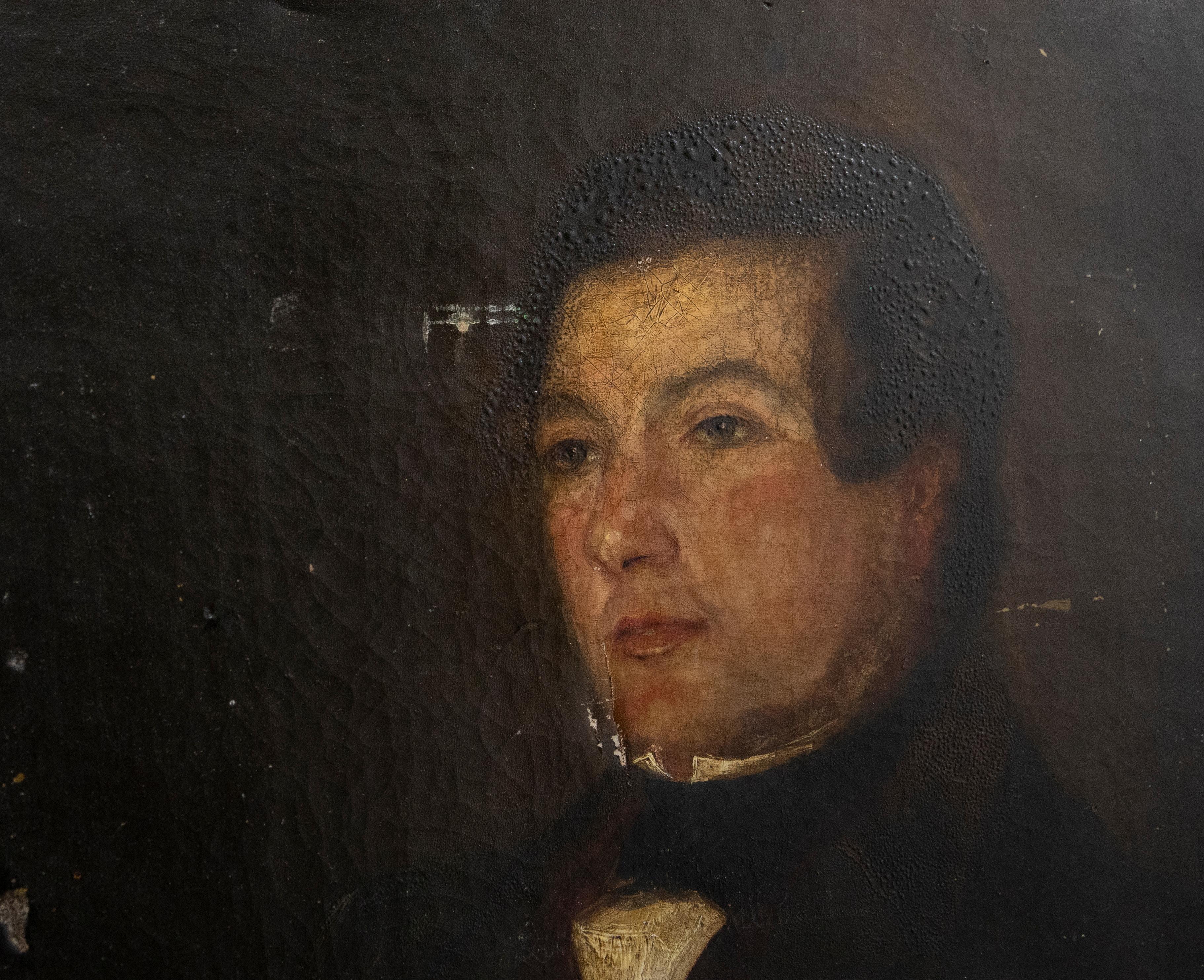 Unknown - For Restoration - Late 19th Century Oil Portrait of a Victorian Gentlemen For Sale at ...