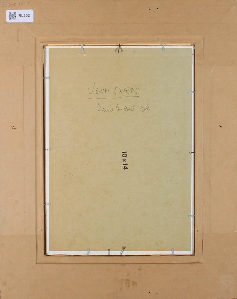 Unknown - Framed 1981 Oil - Portrait of David Griffiths For Sale at 1stDibs