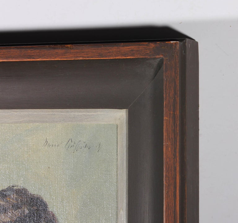 Unknown - Framed 1981 Oil - Portrait of David Griffiths For Sale at 1stDibs