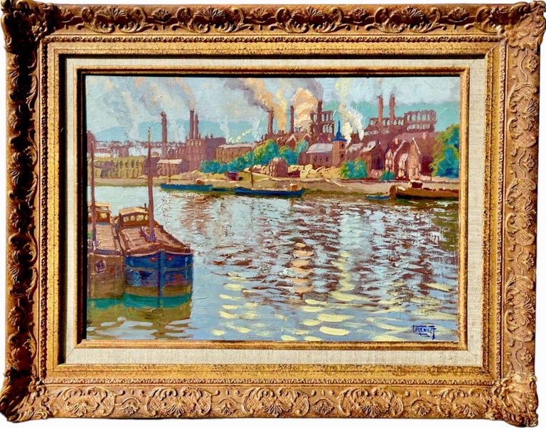 Unknown - Tableau impressionniste français du 19e siècle représentant ...