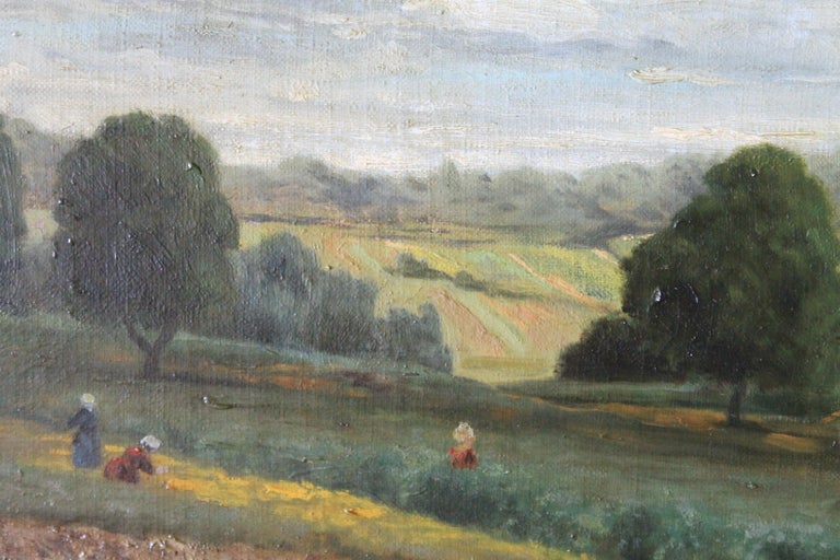 Unknown - French Antique Landscape Oil Painting at 1stDibs