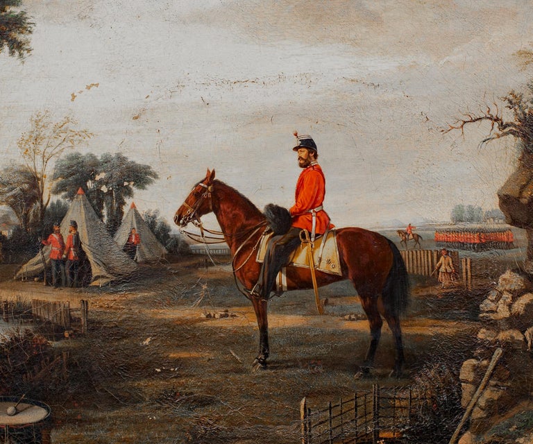 Unknown - Garibaldi Redshirts Encampment, 19th Century attributed to ...