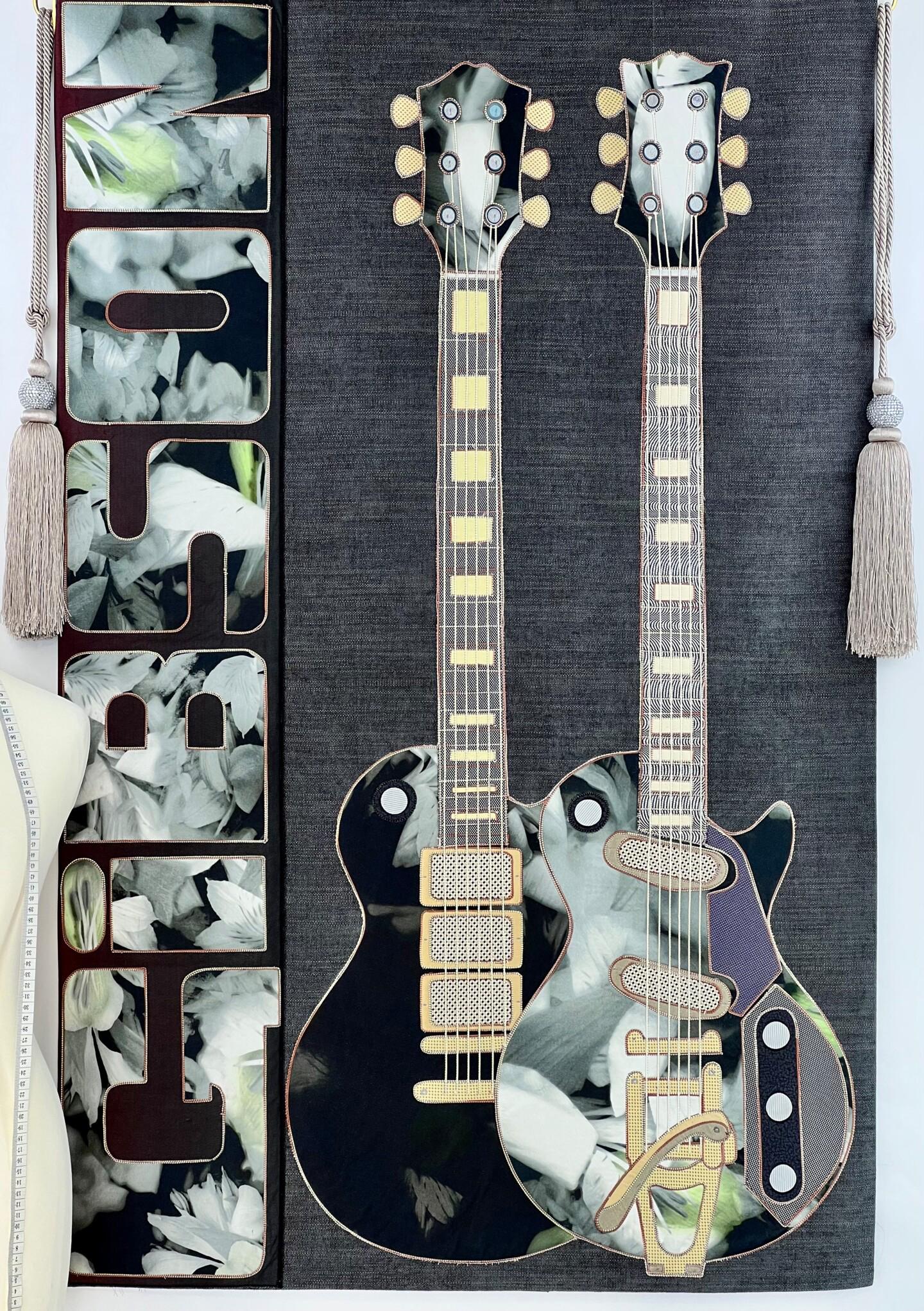 Unknown - KAWS, Textile Art on Fabric by Kostyantin Malginov, 2022 For ...