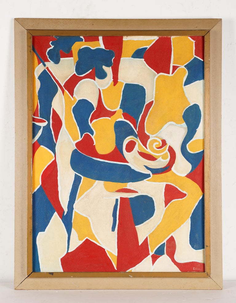 Unknown - Harlem Renaissance Signed Ellis Original Abstract Portrait ...