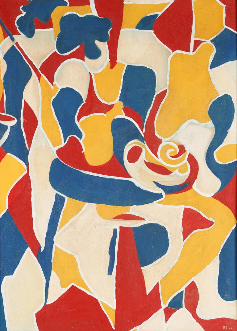 Unknown - Harlem Renaissance Signed Ellis Original Abstract Portrait ...