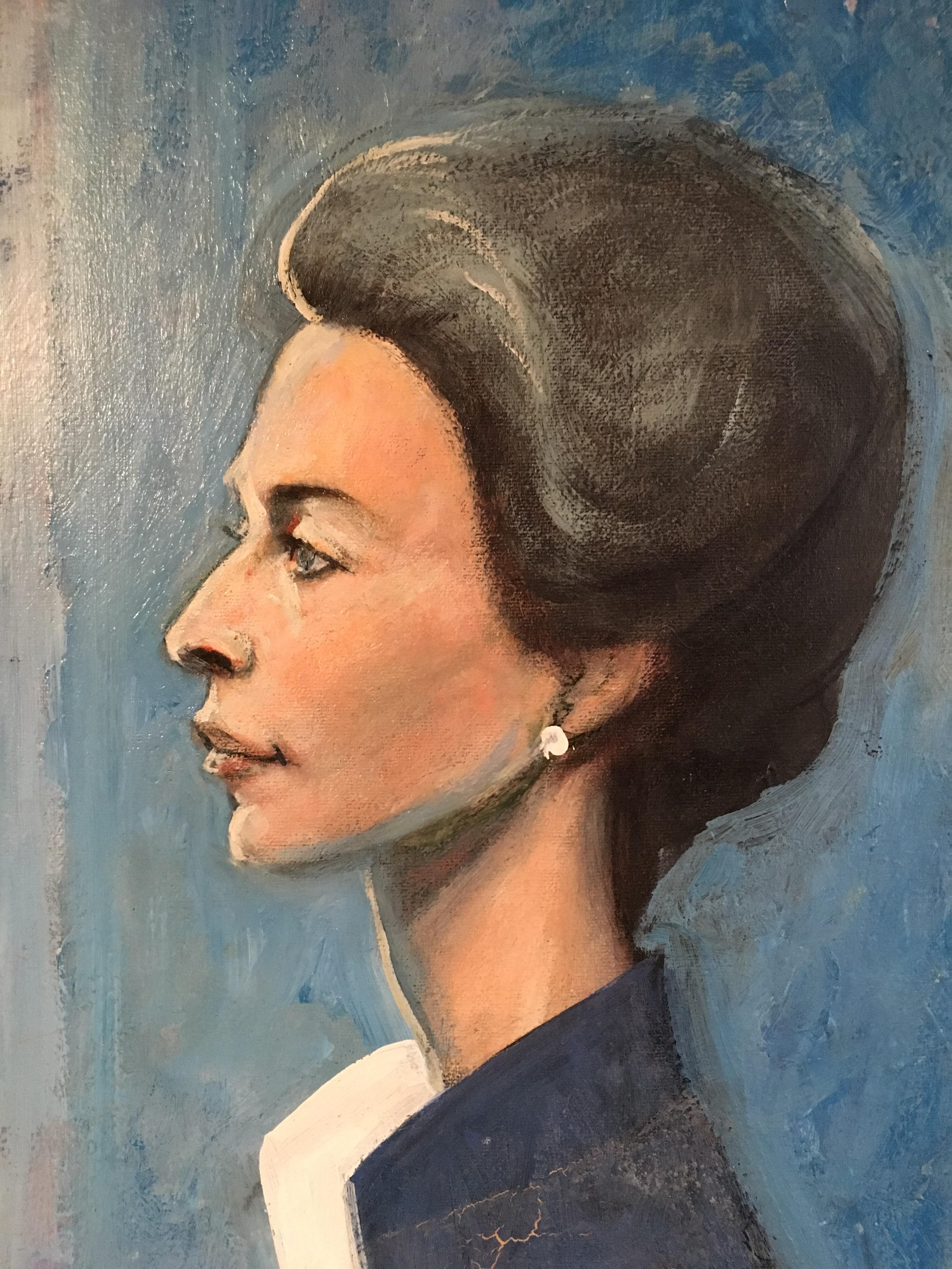 Unknown - 'HRH' Portrait of Princess Margaret Vintage British ...