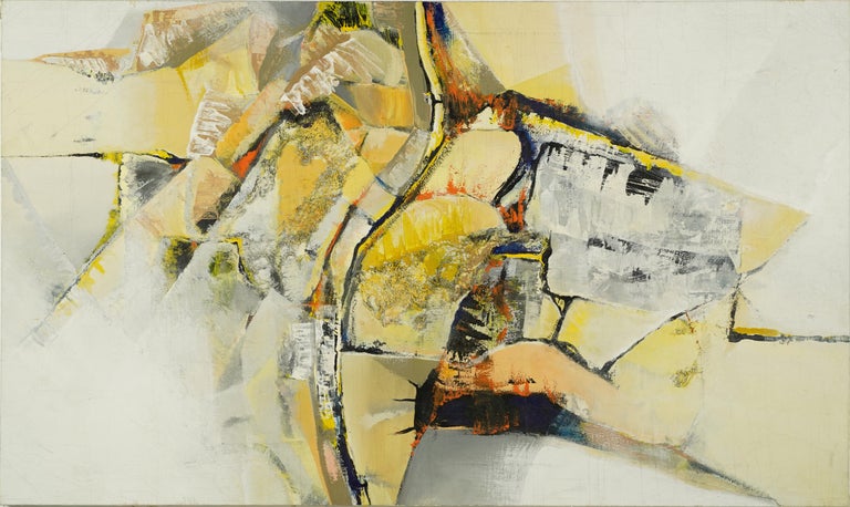 Unknown - Huge Antique American School Abstract Expressionist Original ...